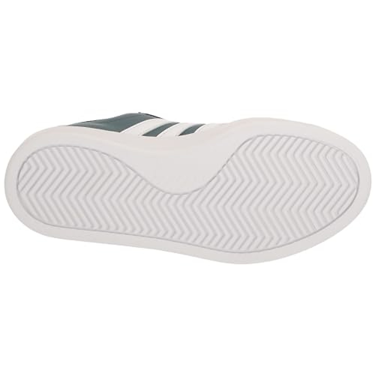 adidas Women's Grand Court Cloudfoam Lifestyle Comfort Sneaker, Arctic Night/White/Gold Metallic, 10