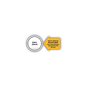 Brother 1 Inch Round Paper Label (DK1218)