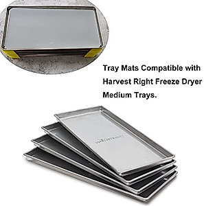 PIAOLGYI Tray Mats for Harvest Right Freeze Dryer Medium Trays,Silicone Accessories Compatible with Harvest Right Freeze Dryer Medium Trays(Green)
