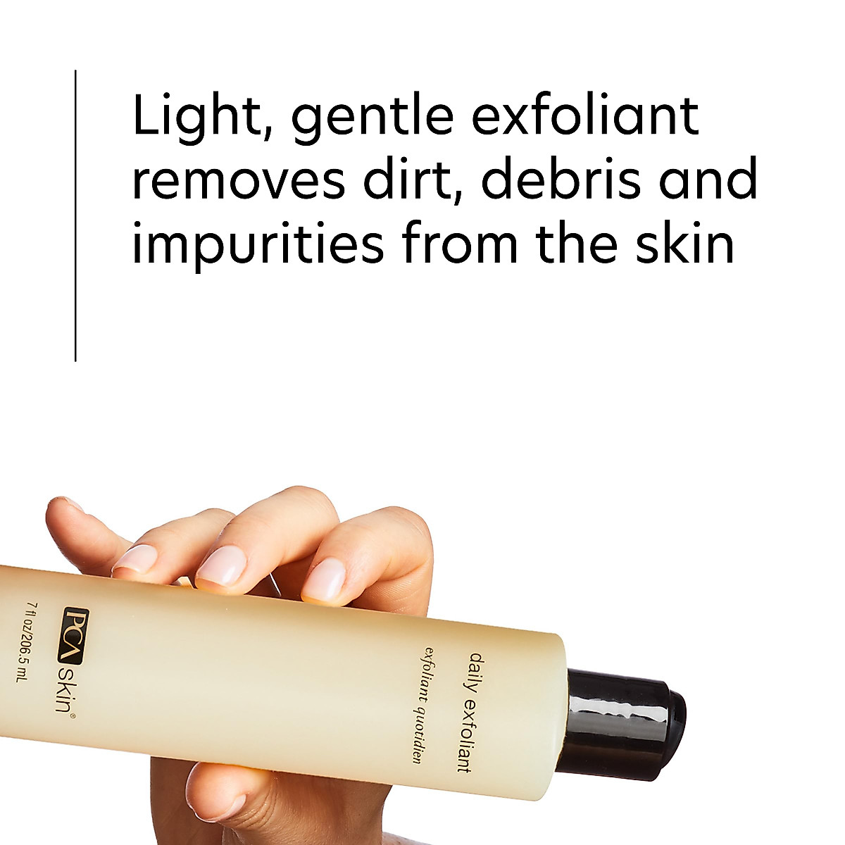 PCA SKIN Daily Face Exfoliant Cleanser, Moisturizing Face Wash, Gently Cleanses Dirt, Debris, and Other Impurities From Skin, Facial Cleanser Made with Renewable Exfoliants, 7.0 oz Bottle