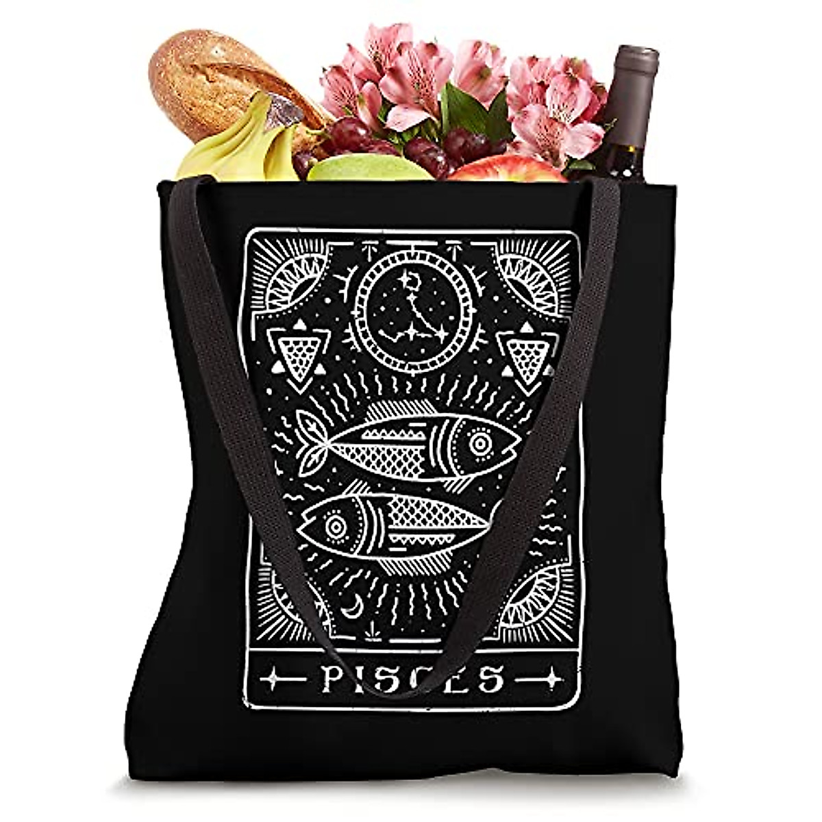 Pisces Tarot / Pisces Zodiac Sign / Pisces Birthday Month Tote Bag