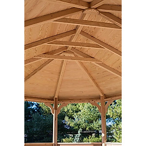 12x18 Wood Oval Gazebo Kit (Without Floor)