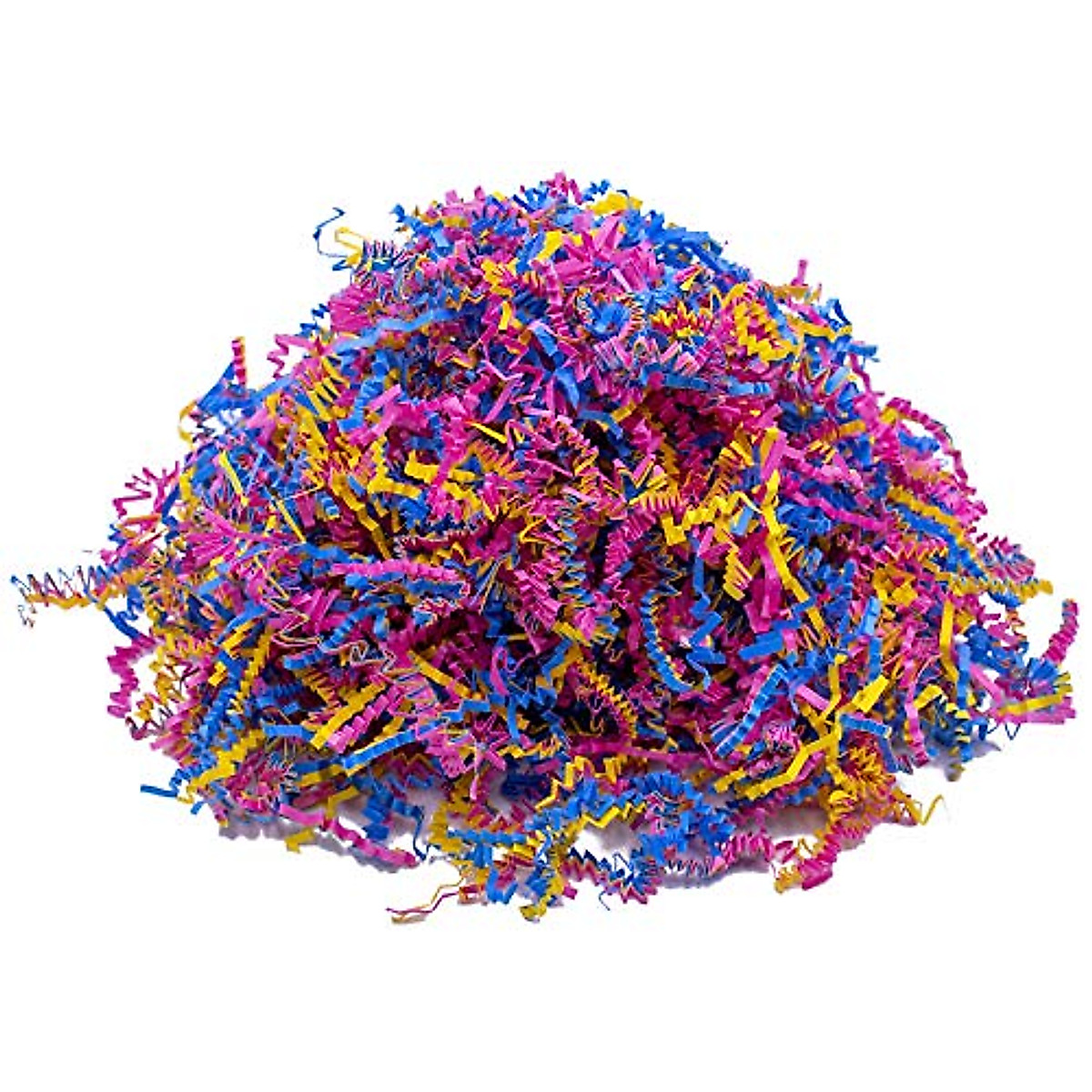 Stephanie Imports Made In USA Crinkle Cut (Zig Fill) Shredded Paper 2 lbs (Fiesta Mix)