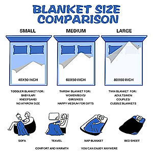 Ultra-Soft Flannel Blanket,Lightweight Throw Fleece Blanket Warm Blanket,Home Decor for Bed Sofa in All Season 50"*60"