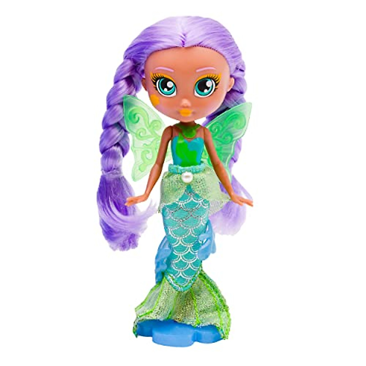 Bright Fairy Friends BFF Mermaid Doll with Color Change Wings, 4 Surprise Mermaid Accessories, Motion Activated Light up Jar, Ideal Nightlight for Kids, Gifts for Kids 3 Years and Older