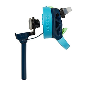 Contigo Kids Water Bottle with Redesigned AUTOSPOUT Straw, 14oz., 2 Pack, Blueberry and Blue Raspberry & Blueberry and Blue Raspberry with Cosmos