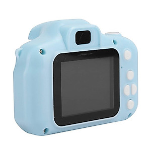 Children Camera, Video Cute One-Click Focusing Mini Camera Digital Portable Intelligence for Taking Photos(Blue-General Purpose)