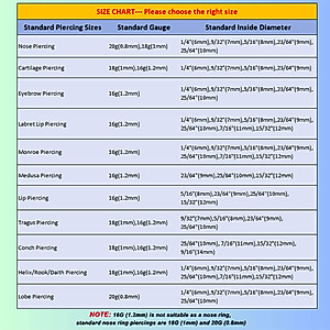 Lantine Septum Rings 316L Surgical Steel Septum Jewelry Nose Rings Hoops For Women Rook Daith Tragus Piercing Jewelry Hinged Cartilage Gold Hoop Earrings 16G