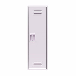 Little Seeds Casey Kids Tall Metal Storage Locker, Lavender