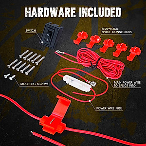 Xprite Black Smoked Lens 12 LEDs Cab Clearance Light 5 Pcs Roof Top Marker Running Lights Kit for Ford Dodge Ram Trucks SUV POV Pickup - Amber Yellow