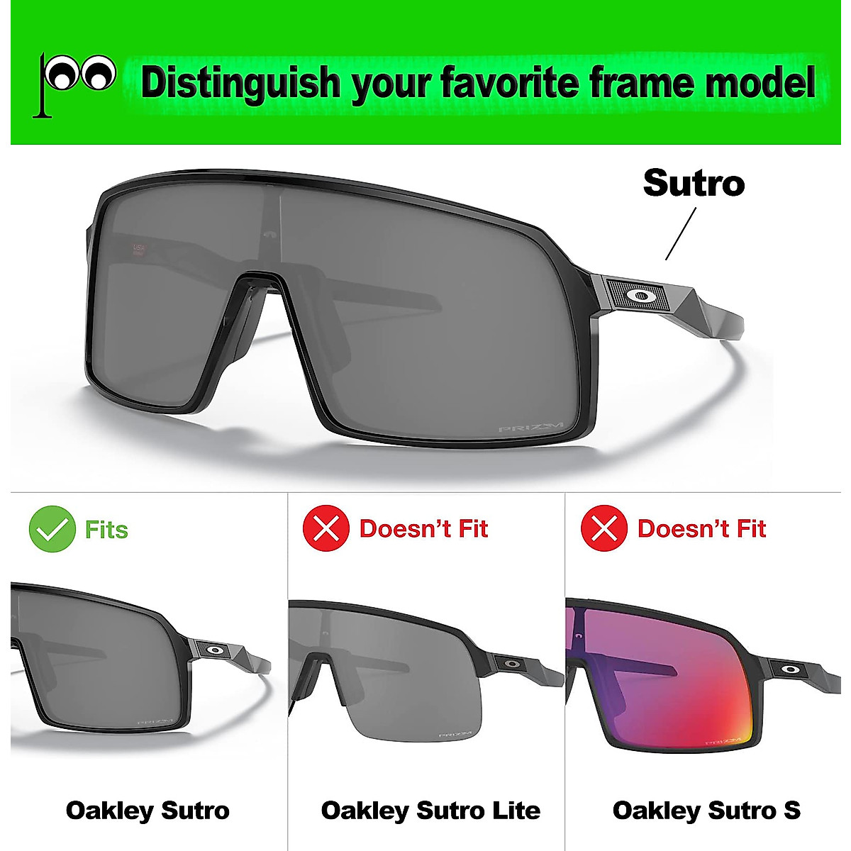 Prizo ORL Polarized Replacement Lenses for Oakley Sutro Sunglasses OO9406 - Multi Options (Orange+Blue)