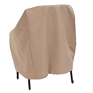 MODERN LEISURE 3134D Basics Outdoor Patio Chair Cover - Water Resistant (33 W x 34 D x 31 H inches), Khaki