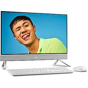 Dell Inspiron 7710 All-in-One Desktop 2022, 27" FHD Touchscreen, 10-Core 12th Intel i7-1255U, GeForce MX550 Graphics, 64GB DDR4, 2TB NVMe SSD + 1TB HDD, WiFi 6E, Bluetooth, RJ45 LAN, Windows 11 Pro