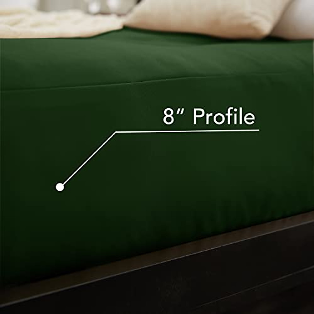 Trupedic Poly Solid Futon Mattress, 8-inch, Hunter Green