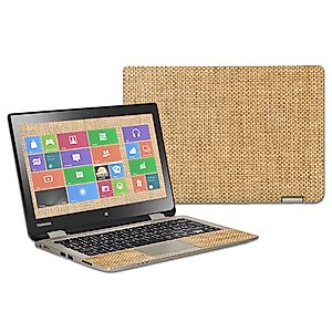 MightySkins Skin Compatible with Toshiba Satellite Radius 11 L15W-B 11.6" wrap Cover Sticker Skins Wood Weave