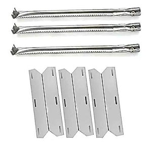 Replacement Charmglow 720-0230, 720-0036-HD-05 Home Depot 3 Burner Gas Grill Model | 3 Stainless Steel Burners & 3 Stainless Steel Heat Plates