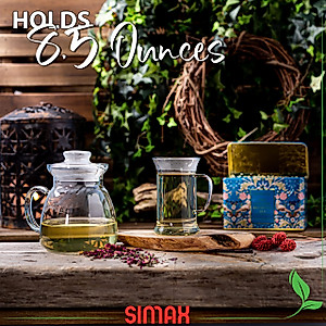 Simax Glassware Irish Coffee Tea Glasses - Cold, Heat, and Shock Resistant Borosilicate Glass, Microwave and Dishwasher Safe, Includes Six (6) 8.5 Ounce Cups