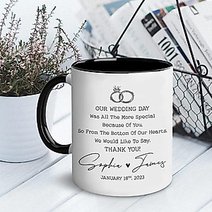 AWE-CREATIVES Personalized Best Officiant Ever Coffee Mug, Custom Mug Gift For Wedding, Officiant Mug, Wedding Officiant Gifts For Couple, Coffee Mug Gifts From Bride And Groom