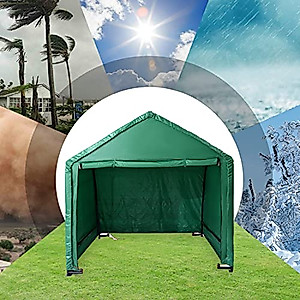 BRAVINDEW 6' x 6' x6 Outdoor Storage Shelter Steel Garden Storage Shed Durable Storage Tent Portable Space Saving Storage Shed for Backyard