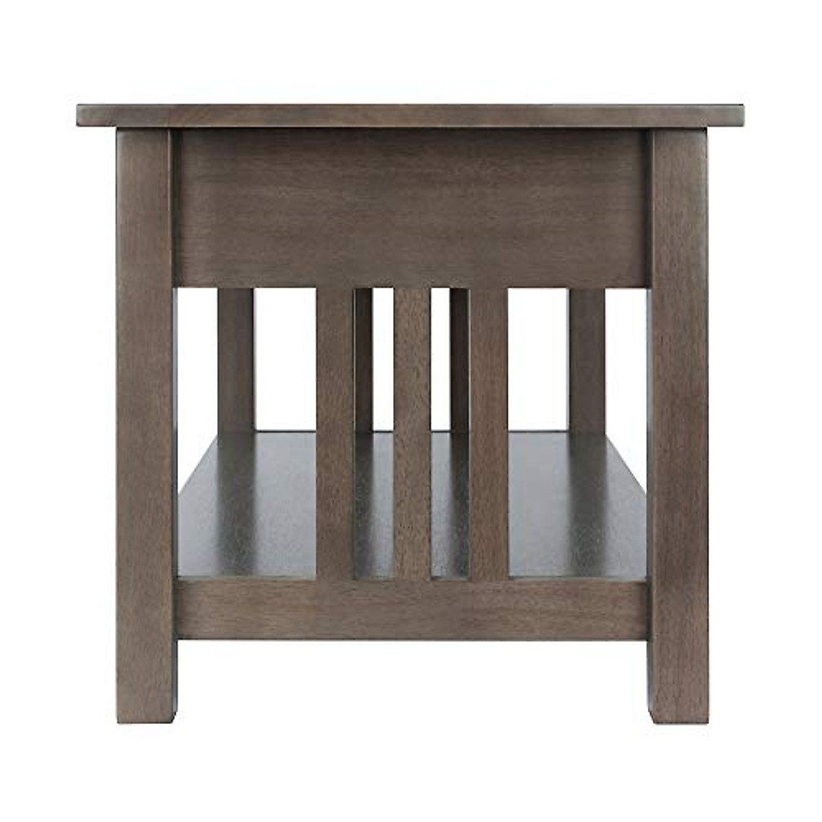 Winsome Wood Stafford Occasional Table, 18 H, Oyster Gray