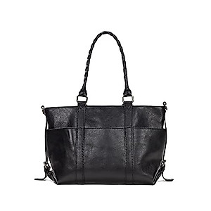 Patricia Nash Carducci Tote Purse for Women - Leather Tote Bag for Women - Designer Handbags For Women - Women Handbags - Leather Purses For Women - Leather Handbags For Women - Black Leather Purse