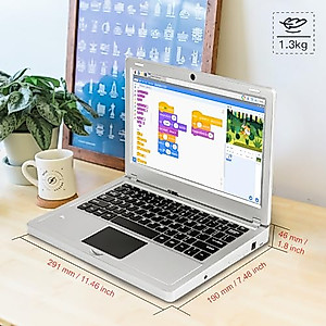 Crowpi2 Laptop for Raspberry Pi, Compatible with Raspberry Pi 4 Programming Learning Kit for Kids Adult - Basic Kit, RPI Not Included