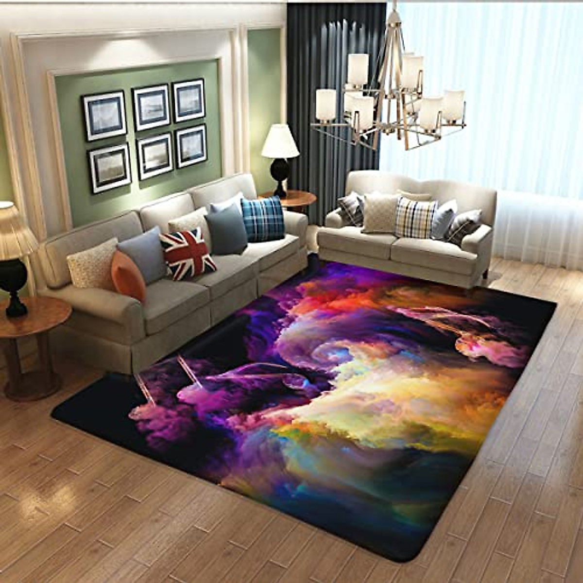 Musical Note Sheet Music Area Rugs, Indoor Non-Slip Area Rugs, Machine Washable Breathable Durable Carpet for Living Room Study Dining Decor Mat 40"x70"