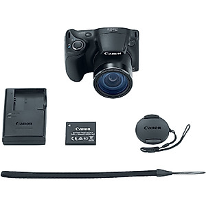 Canon Powershot SX400 is 16.0 MP Digital Camera with 30x Optical Zoom and 720p HD Video (Black)