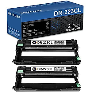 (Black, 2-Pack) BERYINK DR-223 DR223 DR223CL DR-223CL Compatible High Yield Drum Unit Replacement for Brother DCP- L3550CDW HL-3210CW MFC- L3730CDW HL-3230CDN HL-3230CDW MFC-L3770CDW Printer