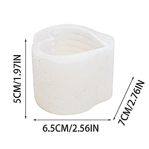 Amikadom #0oG90k Love Rotary Superposition Candle Silicone Dislocation Decoration DIY Korean Handmade Creative Cake Decoration