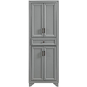 Crosley Furniture Tara Pantry, Distressed Gray