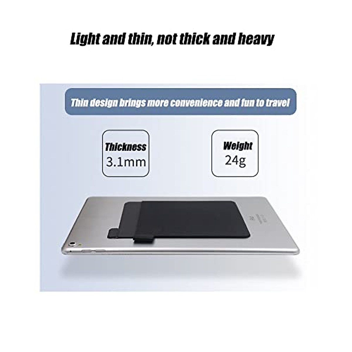 RIVEENY Pocket Pouch for Laptop with Reusable Adhesive,Pouch Holder for Computer Accessories,Self-Adhesive Mouse Headset Storage Bag for Portable External USB Cable,Apple Magic Mouse