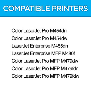 LD Products Compatible Toner Cartridge Replacement for HP 414A W2021A (Cyan) for use in Color Laserjet: M454dn, Pro M454dw, Pro MFP M479dw, Pro MFP M479fdn, Pro MFP M479fdw