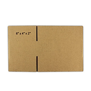 35 EcoSwift 6x4x2 Corrugated Cardboard Packing Boxes Mailing Moving Shipping Box Cartons 6 x 4 x 2 inches