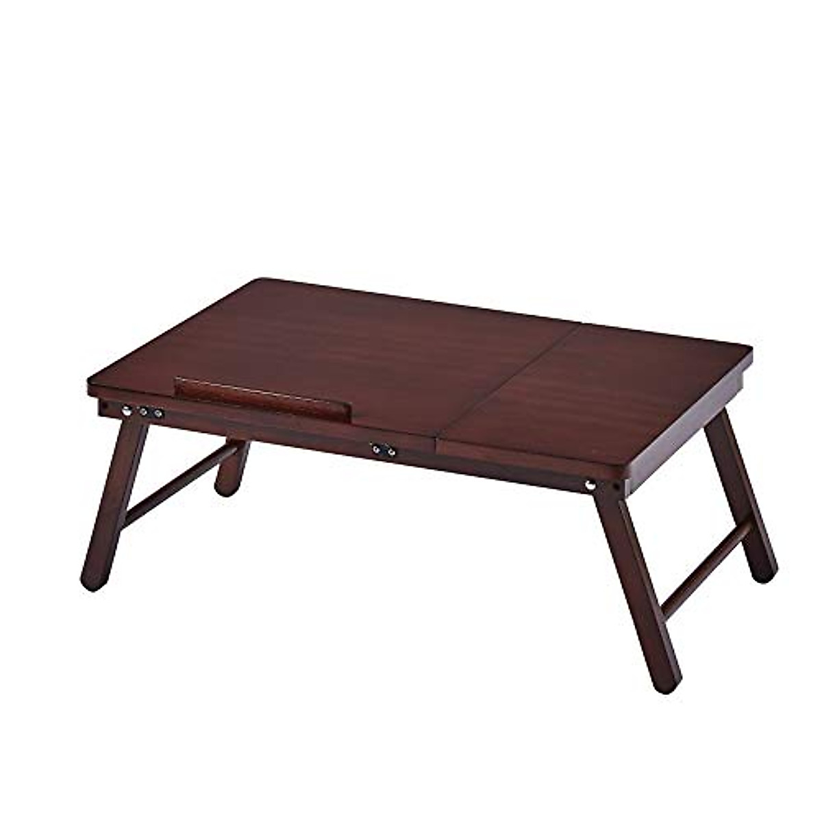 Amazon Basics Portable Lap Desk with Adjustable Lift Top for Laptops and Reading - Espresso Finish