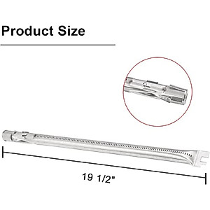 Derurizy 62752 7620 7622 Grill Replacement Parts for Weber Genesis 300 Series, E310 E320 E330 S310 S320 S330 EP310 EP320 EP330, 17.5" Flavorizer Bars, 19.5" Burner, 13 1/4" Heat Deflectors