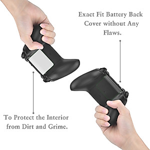 4 Pack Replacement Battery Cover Door Compatible with Xbox One, One S, One X Controller, Battery Back Shell Repair Part Compatible with Xbox Wireless Controller (Black, White)