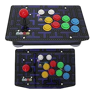 DIACCO J500S 10 Buttons Arcade Joystick USB Wired Acrylic Artwork Panel for PC Multicolor (Color : Artwork 6)