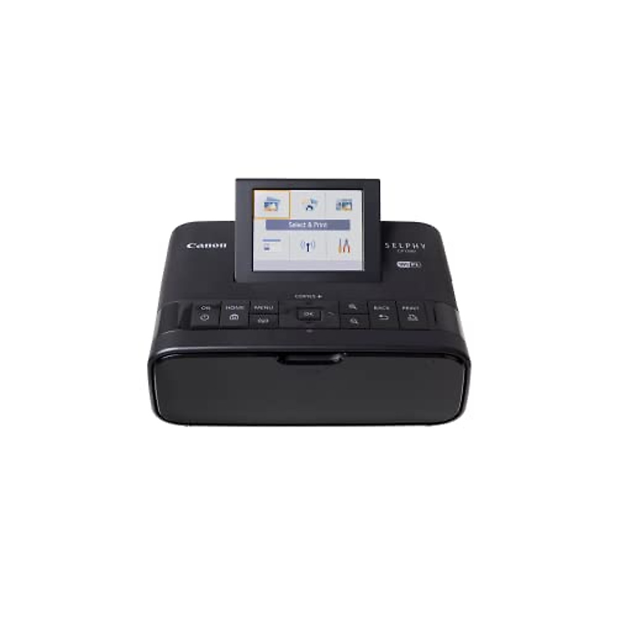 Canon SELPHY CP1300 Wireless Compact Photo Printer + RP-108 High-Capacity Color Ink/Paper Set Bundle, Black