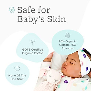 MONICA + ANDY Unisex Organic Cotton On The Go One-Piece Welcome to The World, White, 6-9 m