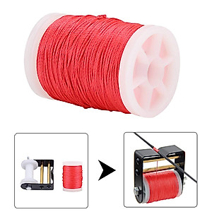 Alomejor Bow String Serving Thread and Nylon String Use for Bowstring Archery Supplies Suitable for Outdoor Sport(Red)