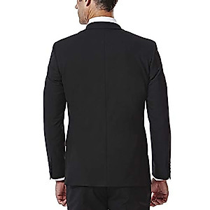J.M. Haggar Men's Premium Performance Stretch Slim Fit Separates-Pants, Black Suit Jacket, 40S