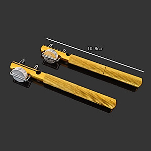 lasenersm 2 Pieces Fishing Line Knot Tying Tool Fishing Line Knotter Fishing Hook Knot Tying Tool Metal Fishing Line Hook Tie Device Fishing Hook Knot Tying Tool Fishing Knot Tying Tool, Golden