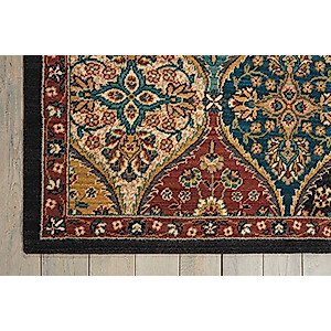 Nourison Nourison 2020 Persian Multicolor 8' x 10'6" Area -Rug, Easy -Cleaning, Non Shedding, Bed Room, Living Room, Dining Room, Kitchen (8x11)