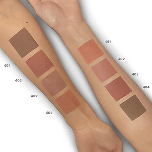 Lamel Blush Cheek Taupe Color Mini - Natural, Lightweight, Smooth, Blendable Powder - Enhances & Defines Shapes & Features - Shading & Contouring - 4 Universal Shades - № 404 (Taupe) - 3.8g / 0.13 oz