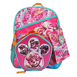 Bioworld PAW Patrol: A Mighty Movie 5-Piece Toddler Girl Backpack Set