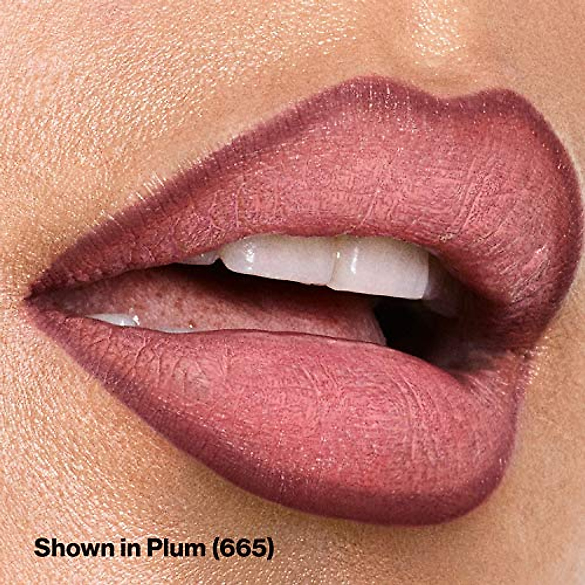REVLON Lip Liner, Colorstay Lip Makeup with Built-in-Sharpener, Longwear Rich Lip Colors, Smooth Application, 665 Plum, 0.01 oz