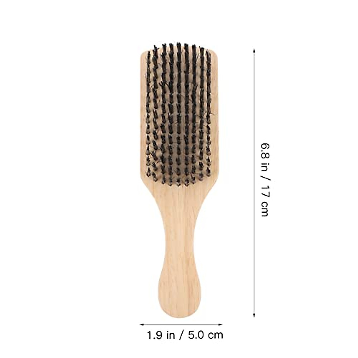 Healifty Stocking Stuffers Retro Beard Brush Double Head Oil Goat Hair Brush Multi- function Oil Head Brush Barber Shredded Hair Brush for Men Home Salon Use 11. 5x3. 7x4. 4cm Yule Gifts