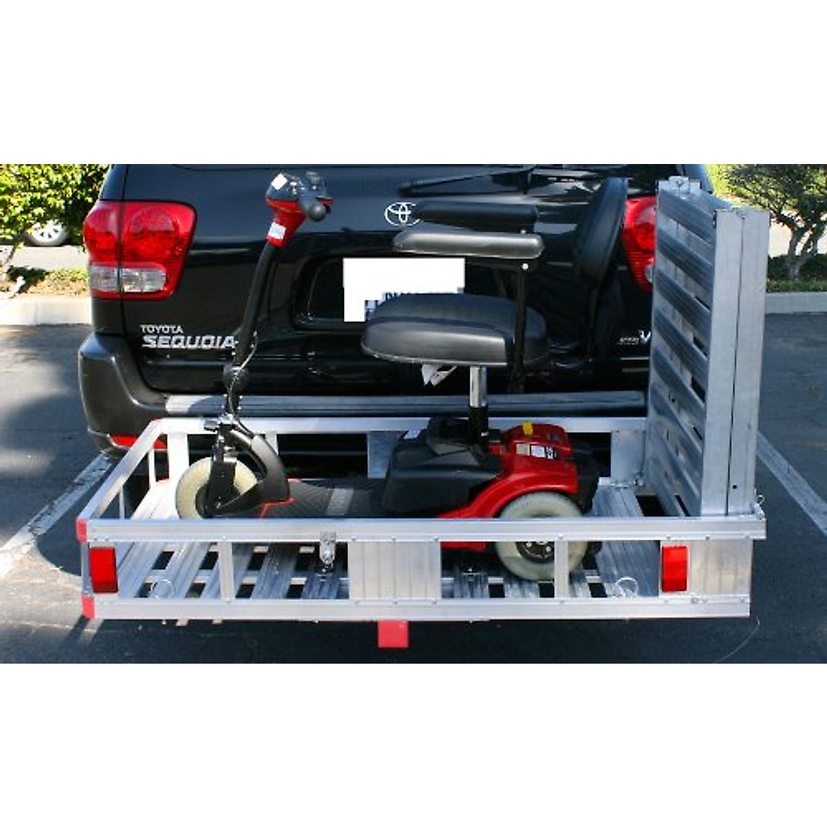 MAXXHAUL 70275 Aluminum Cargo Carrier | With 60" Folding Ramp | 53.5" x 29"
