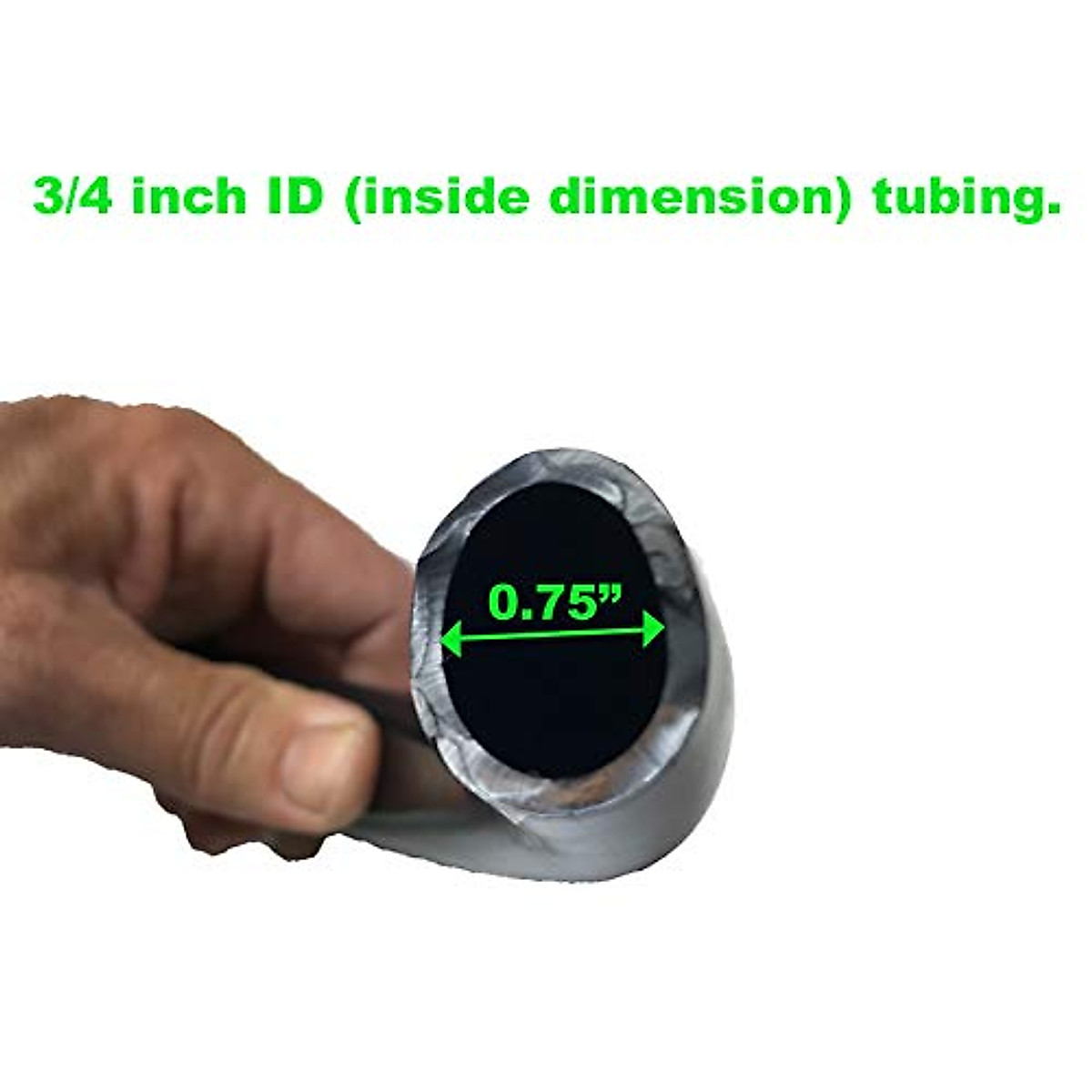 Viagrow V708245 Vinyl Multipurpose Irrigation Tubing(100ft, 3/4 inch ID-1 inch OD), Black